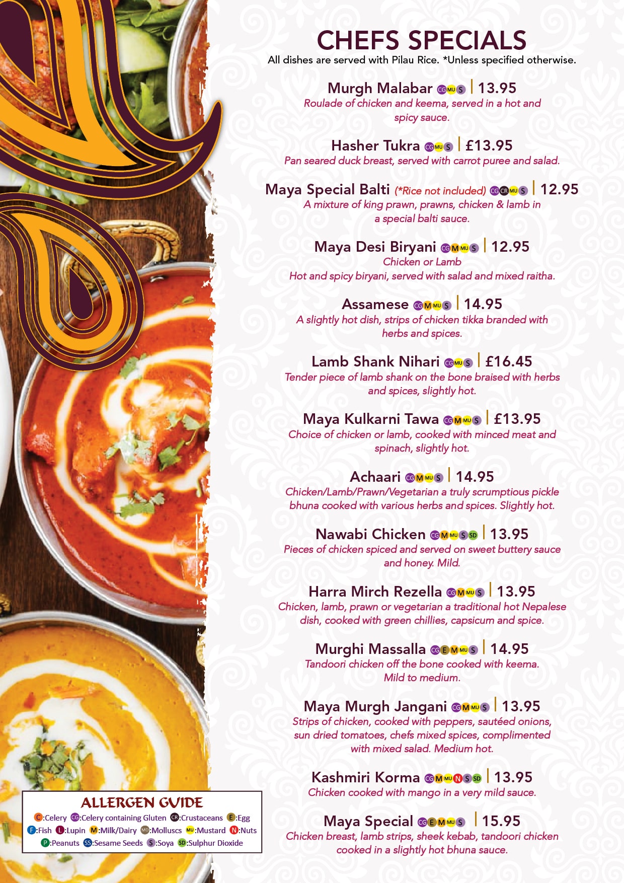 Maya Bar & Restaurant | Choose from a Diverse Menu of Indian Food